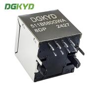 China DGKYD511B580GWA8DP 180-Degree RJ45 Vertical Interface Ethernet Filter - 100Mbps Speed, 8-Position Shielded Connector for sale