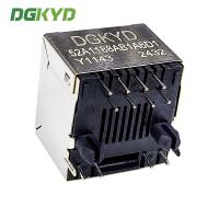 China RJ45 8P8C Network Port Socket Without Transformer with LED Direct Insertion Vertical 10/100/1000BASE-T for sale