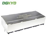 China RJ45 Connector Network Socket TAB-UP 1x4 Port 100BASE-T with 8 Positions and Gold Plating 6u-50u Options for sale