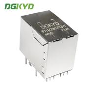 China RJ45 with USB 2.0 Connector Modular Block Socket - 6U Gold Plating, 1000BASE-T Ethernet Support for sale