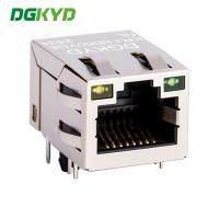 China Modular Jack RJ45 Ethernet Connector With Lan Transformer PCB Mount RJ45 KRJ-H060YGENL for sale