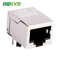 China KRJ-141CNL RJ45 Connector 1X1 Port Shielded Tab-Down with 10/100 Base-TX Internal Magnetics for sale