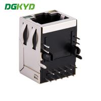 China RJ45 With Light And Transformer Ethernet Integrated Gigabit Connector DGKYD211Q070FD2A4D for sale