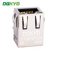 China RJ45 With Light And Transformer Ethernet Integrated Gigabit Connector DGKYD211Q070FD2A4D for sale