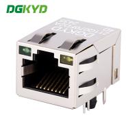 China RJ45 With Light And Transformer Ethernet Integrated Gigabit Connector DGKYD211Q070FD2A4D for sale
