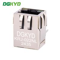 China RJ45 Ethernet Port 100Mbps Integrated Network Transformer KRJ-022NL Single Port 8P8C for sale