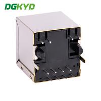 China KRJ-180DYGZNL Vertical RJ45 Connector with Internal Magnetic Transformer 10/100 Base-T for sale