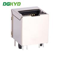China KRJ-180DYGZNL Vertical RJ45 Connector with Internal Magnetic Transformer 10/100 Base-T for sale