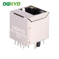 China KRJ-180DYGZNL Vertical RJ45 Connector with Internal Magnetic Transformer 10/100 Base-T for sale