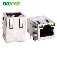 China DGKYD RJ45 Connector POE Interface TAB-UP Ethernet Filter 1000BASE-T 1x1 for sale