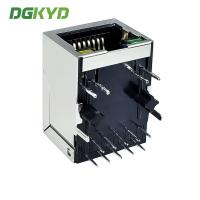 China DGKYD111Q070BB1A1D RJ45 Connector with Integrated Magnetics for 10/100/1000BASE-T Ethernet, 8-Position Shielded Design for sale