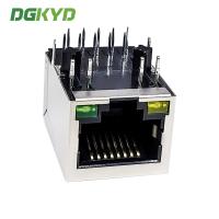 China DGKYD111Q070BB1A1D RJ45 Connector with Integrated Magnetics for 10/100/1000BASE-T Ethernet, 8-Position Shielded Design for sale