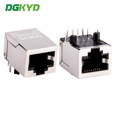 China Integrated Magnetics RJ45 Connector PoE++ 10/100/1000BASE-T with 350uH Inductance and -40℃ to 85℃ Operating Range for sale