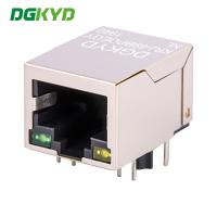 China POE RJ45 Connector with Integrated Magnetics - 100Mbps Ethernet, 2250VDC Withstand Voltage, -40℃ to 85℃ Operating Range for sale
