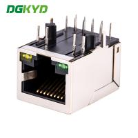 China POE RJ45 Connector with Integrated Magnetics - 100Mbps Ethernet, 2250VDC Withstand Voltage, -40℃ to 85℃ Operating Range for sale