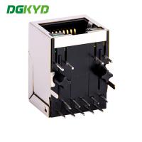 China POE RJ45 Connector with Integrated Magnetics - 100Mbps Ethernet, 2250VDC Withstand Voltage, -40℃ to 85℃ Operating Range for sale