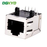 China RJ45 Communication Socket with LED 8P8C 100Mbps Ethernet Connector KRJ-SH105WDENL for sale