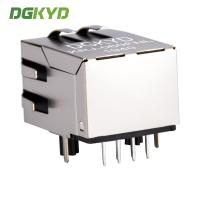China Metal Shielded RJ45 Ethernet Connector 100 Base-Tx Cat5 With Magnetics 1x1 8P8C KRJ-060FNL for sale