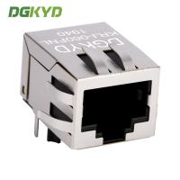 China Metal Shielded RJ45 Ethernet Connector 100 Base-Tx Cat5 With Magnetics 1x1 8P8C KRJ-060FNL for sale