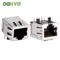 China Metal Shielded RJ45 Ethernet Connector 100 Base-Tx Cat5 With Magnetics 1x1 8P8C KRJ-060FNL for sale