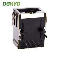 China Metal Shielded RJ45 Ethernet Connector 100 Base-Tx Cat5 With Magnetics 1x1 8P8C KRJ-060FNL for sale