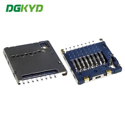 China TF Drawer Style Card Holder 1.42H with Normally Open Switch - 8 Position Connector for Electronic Products for sale