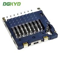 China TF Drawer Style Card Holder 1.42H with Normally Open Switch - 8 Position Connector for Electronic Products for sale