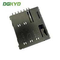 China NANO-SIM Card Holder 1.37mm Height with 5000 Insertion Cycles and 7-Position Contacts DGKYDSIM137H61A6A2Y3WSZ286 for sale
