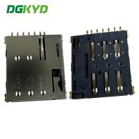 China NANO-SIM Card Holder 1.37mm Height with 5000 Insertion Cycles and 7-Position Contacts DGKYDSIM137H61A6A2Y3WSZ286 for sale