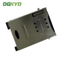 China SIM Card Holder PUSH 6P SMT H1.8 Full Mount with 5000 Insertion Cycles and -45°C to +85°C Temperature Range for sale