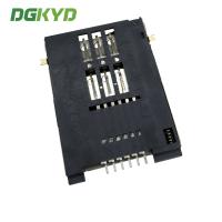China SIM Card Holder PUSH 6P SMT H1.8 Full Mount with 5000 Insertion Cycles and -45°C to +85°C Temperature Range for sale
