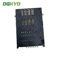 China SIM Card Holder 6P+1P with Pillar Right Switch -40°C to +85°C Temperature Range 5000 Insertion Cycles for sale