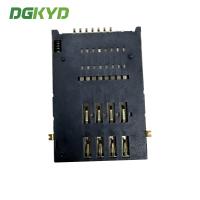China SIM Card Holder 6P+1P with Pillar Right Switch -40°C to +85°C Temperature Range 5000 Insertion Cycles for sale
