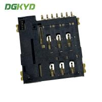 China 1.35H Micro SIM Card Holder 6+1 Port -40°C to +85°C Temperature Range 5000 Insertion Cycles for sale