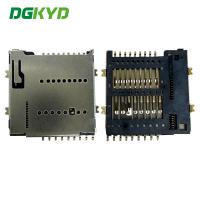 China TF Card Holder PUSH4.0/7.0 1.50H 16P UHS-II MicroSD Connector with 5000 Mating Cycles for sale