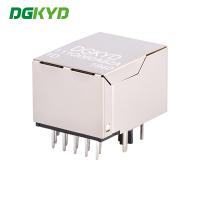 China 10/100/1000M Base-T/TX RJ45 Network Interface With LED Lights, Modular Socket For Network Port DGKYD111Q060AB2A1D for sale