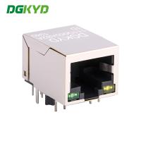 China 10/100/1000M Base-T/TX RJ45 Network Interface With LED Lights, Modular Socket For Network Port DGKYD111Q060AB2A1D for sale