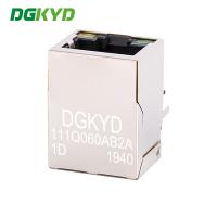 China 10/100/1000M Base-T/TX RJ45 Network Interface With LED Lights, Modular Socket For Network Port DGKYD111Q060AB2A1D for sale