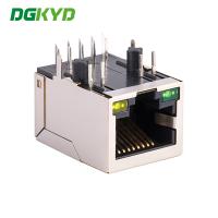 China 10/100/1000M Base-T/TX RJ45 Network Interface With LED Lights, Modular Socket For Network Port DGKYD111Q060AB2A1D for sale