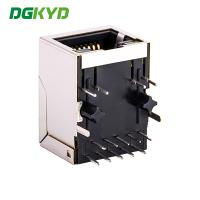 China 10/100/1000M Base-T/TX RJ45 Network Interface With LED Lights, Modular Socket For Network Port DGKYD111Q060AB2A1D for sale