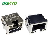 China RJ45 SMD Connector 8.5mm Sinking Board with LED 8P8C Patch Type for 10/100/1000BASE-T Ethernet for sale