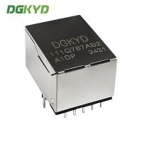 China 1000/BASE RJ45 Connector Single Port Network Interface POE Connector With Filter DGKYD111Q787AB2A1DP for sale