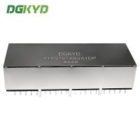 China Four Port RJ45 Connector, Network Socket, Ethernet Interface, POE Connector, Ethernet Transformer DGKYD114Q787AB2A1DP for sale