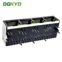 China Four Port RJ45 Connector, Network Socket, Ethernet Interface, POE Connector, Ethernet Transformer DGKYD114Q787AB2A1DP for sale
