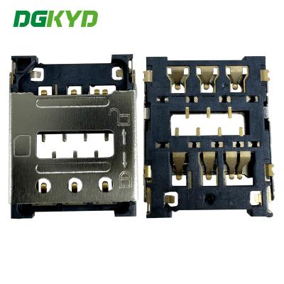 China NANO-SIM Card Holder with Internal Welding 1.40H, 5000 Insertion Cycles, -40°C to +85°C Temperature Range for sale
