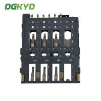 China MICRO SIM Card Slot Drawer Style 1.45mm Height 8-Pin Interface with 5000 Insertion Cycles for sale