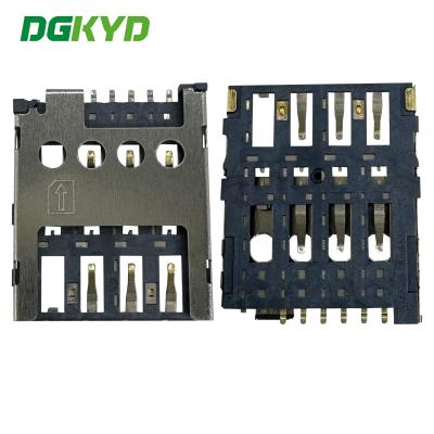 China MICRO SIM Card Slot Drawer Style 1.45mm Height 8-Pin Interface with 5000 Insertion Cycles for sale