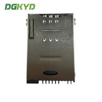 China SIM Card Holder PUSH 6P+2 SMT Pillarless 8-Pin Connector -40°C to +85°C Operating Temperature for sale