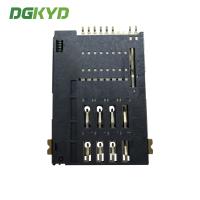 China SIM Card Holder PUSH 6P+2 SMT Pillarless 8-Pin Connector -40°C to +85°C Operating Temperature for sale