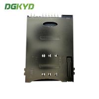 China SIM Card Holder PUSH 6P+2 SMT Pillarless 8-Pin Connector -40°C to +85°C Operating Temperature for sale